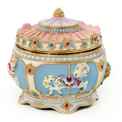 Hummingbird Musical Carousel Water Globe | The Music Box Company