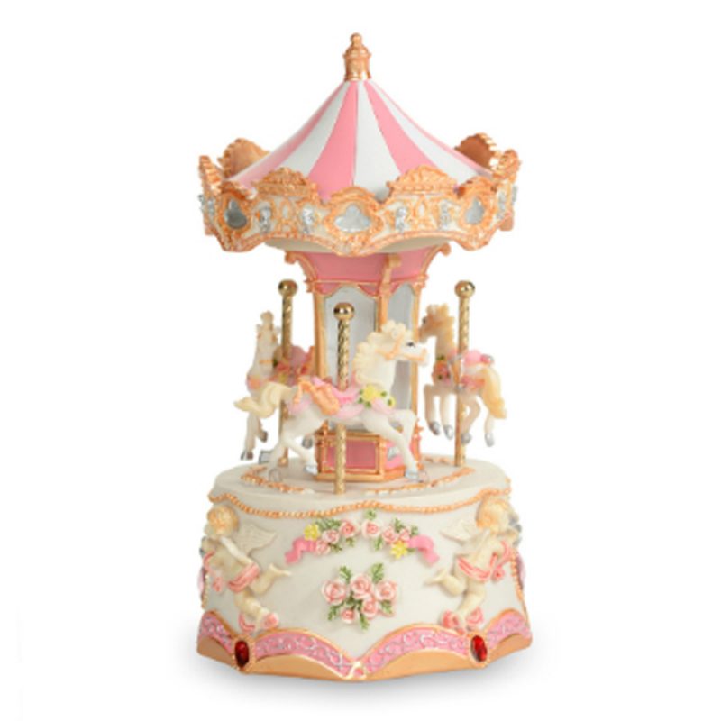Hummingbird Musical Carousel Water Globe | The Music Box Company