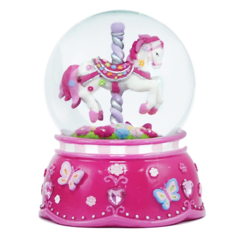 Hummingbird Musical Carousel Water Globe | The Music Box Company