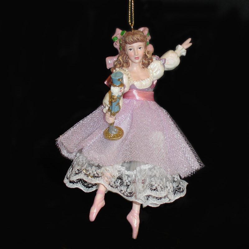 Clara and Nutcracker Ballerina Ornament | The Music Box Company