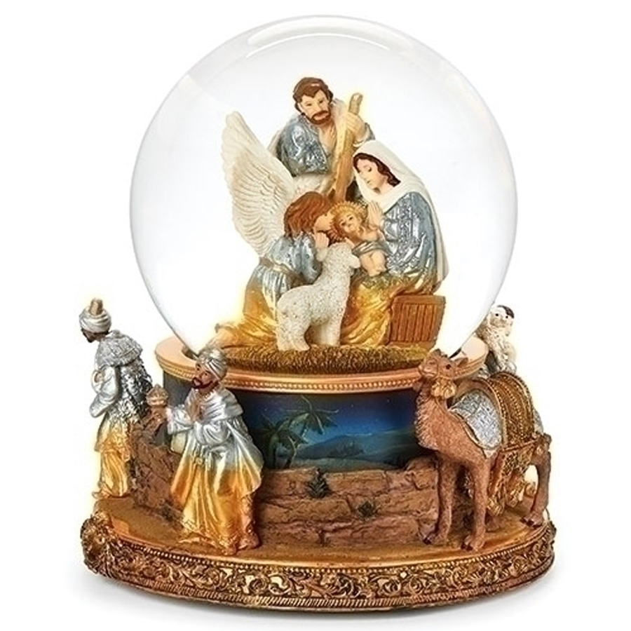 Amazing Nativity Snow Globe Music Box Gallery