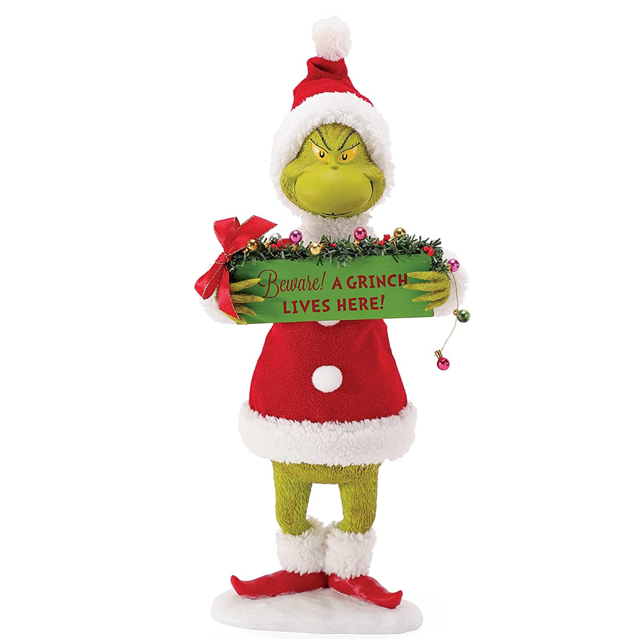 The Grinch – Beware! Large Figurine | The Music Box Company