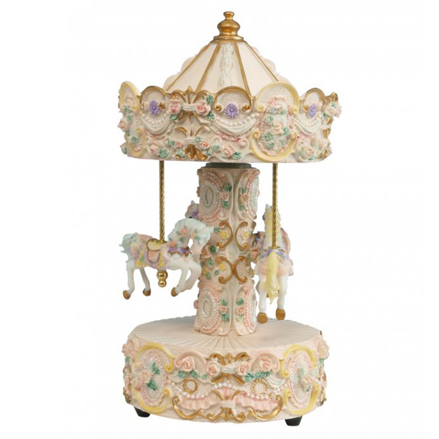 Large Angel Bust Carousel | The Music Box Company