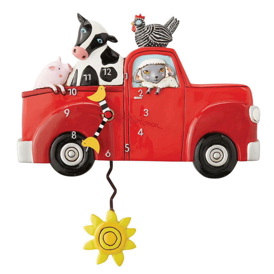Farm Truck Wall Clock | The Music Box Company