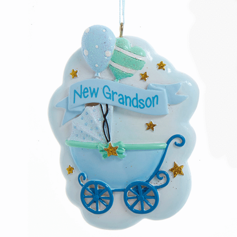 New Grandson – Baby Ornament | The Music Box Company