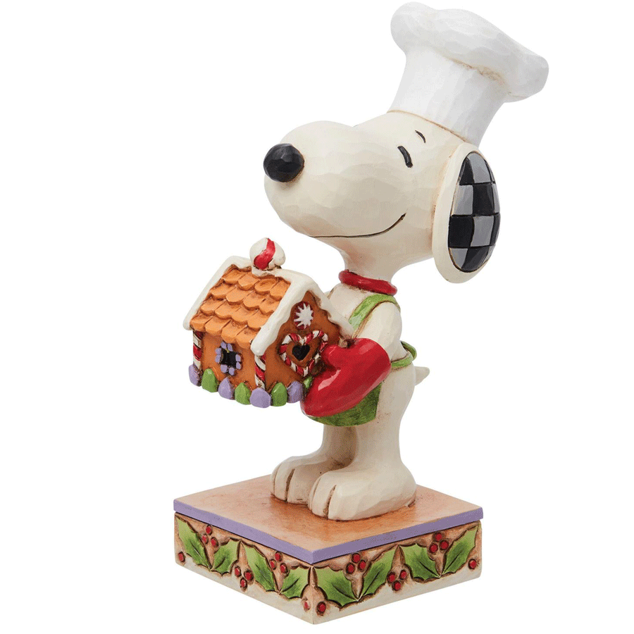 Snoopy with Gingerbread House | The Music Box Company