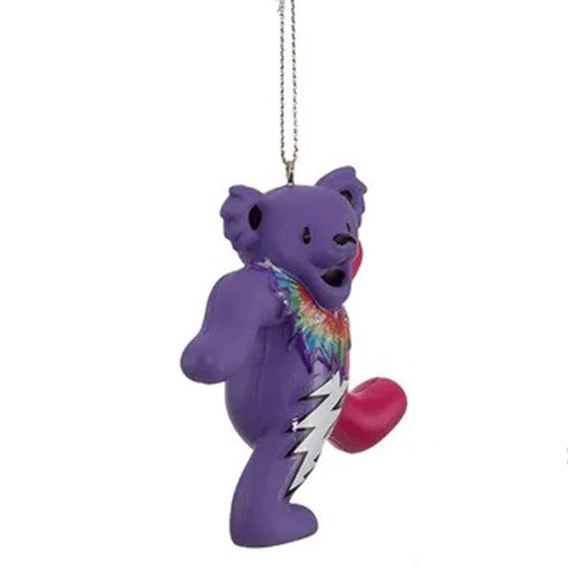 Grateful Dead Purple Dancing Bear Ornament | The Music Box Company
