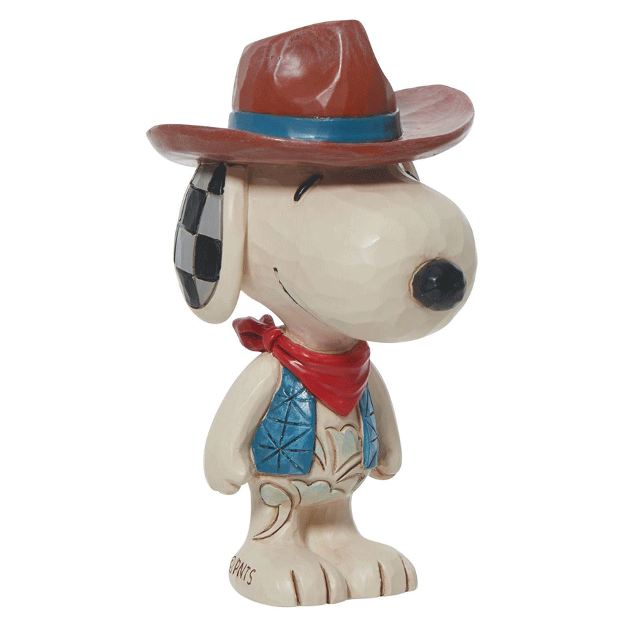 Snoopy Cowboy Mini Figurine | The Music Box Company