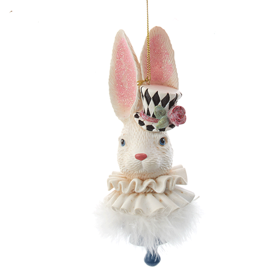 White Rabbit Ornament | The Music Box Company