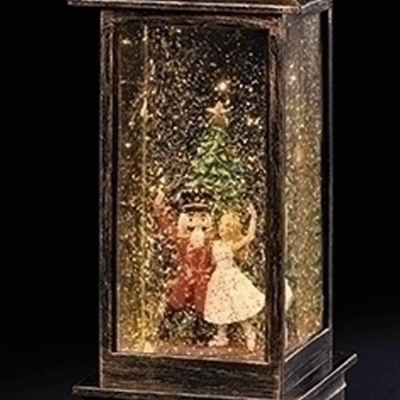 Nutcracker & Clara Swirl Lantern | The Music Box Company