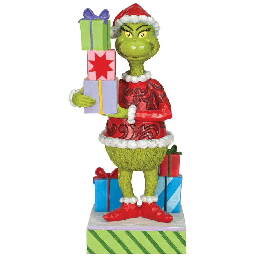 Grinch Holding Presents | The Music Box Company