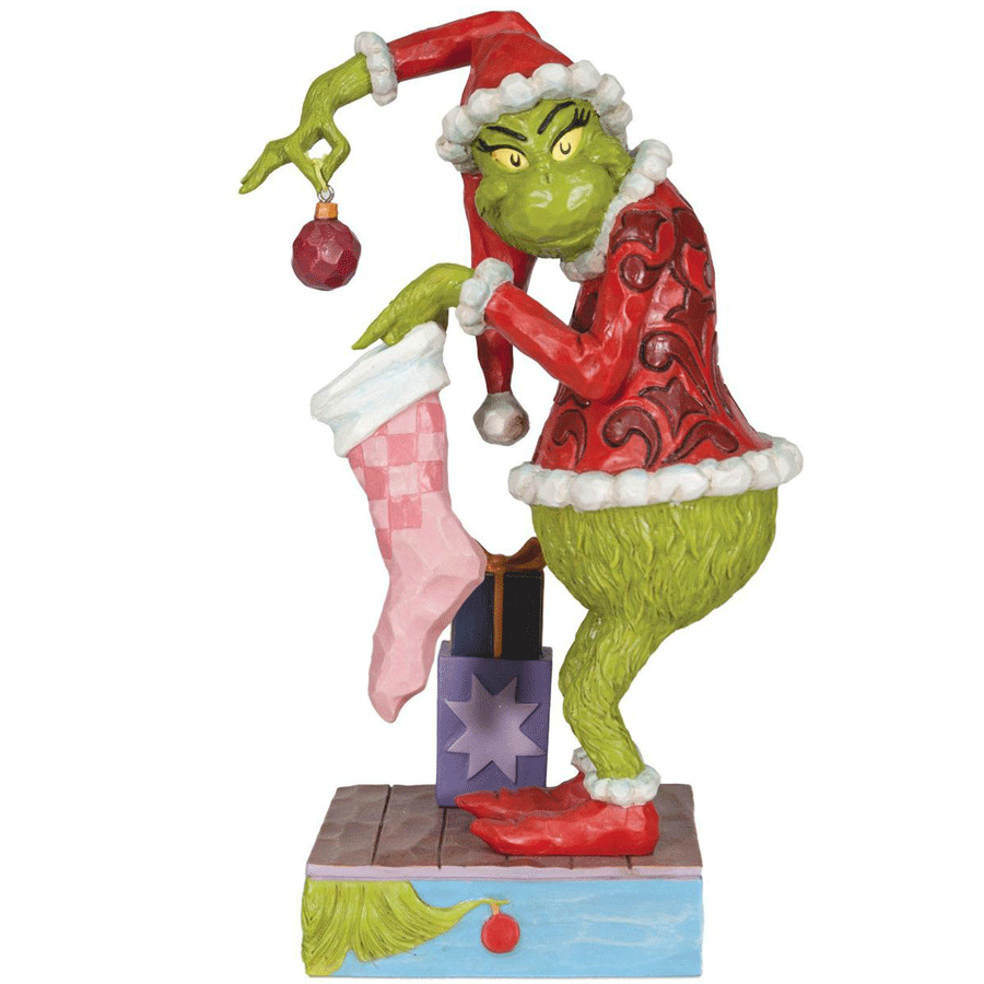 Grinch Stealing Ornament Figurine | The Music Box Company