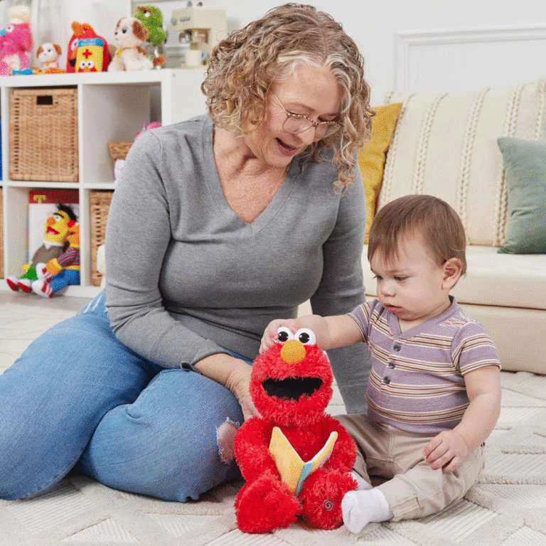 Nursery Rhyme Talking Elmo Plush | The Music Box Company