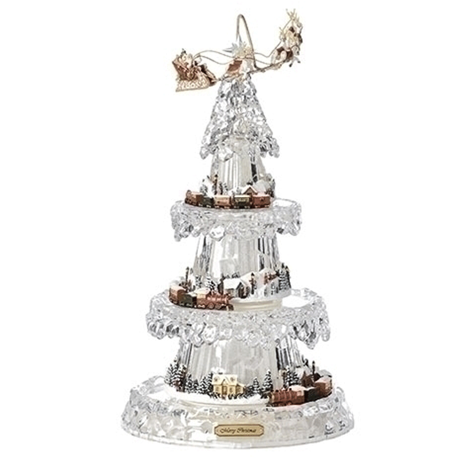 Huge 4 Layer Musical Train Village | The Music Box Company