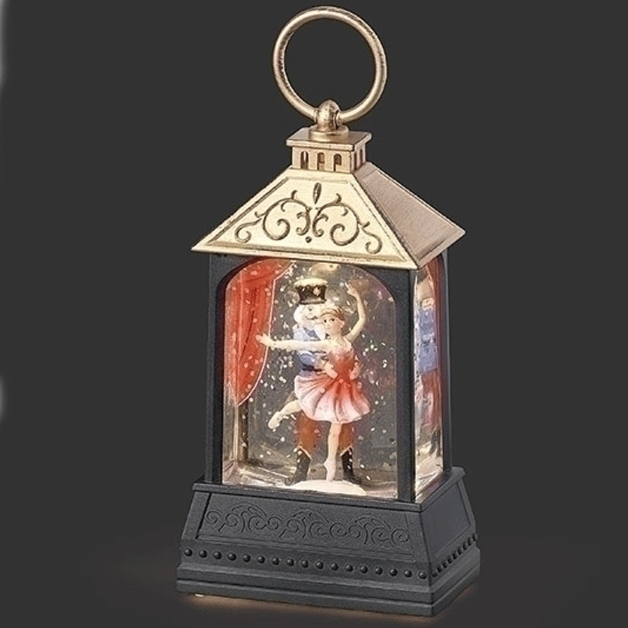 Clara & Nutcracker Lighted Shimmer Globe | The Music Box Company