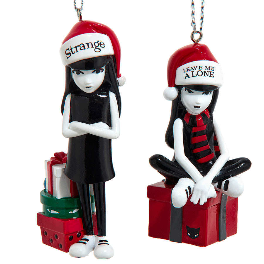 Emily The Strange Ornament – Set | The Music Box Company