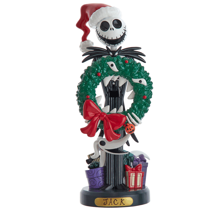 10″ Jack With Wreath Nutcracker | The Music Box Company