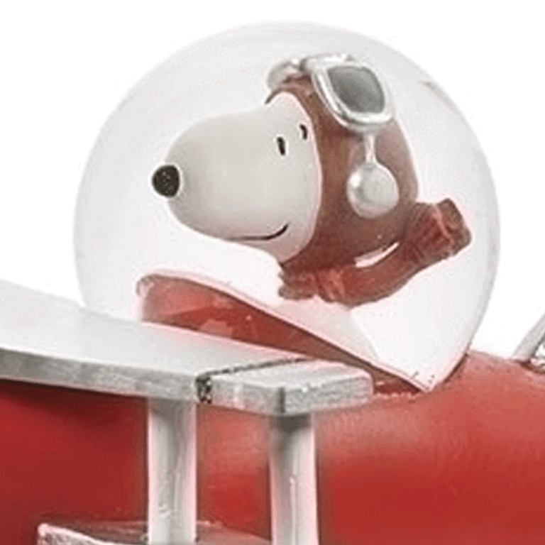 Snoopy – Flying Ace Biplane Globe | The Music Box Company